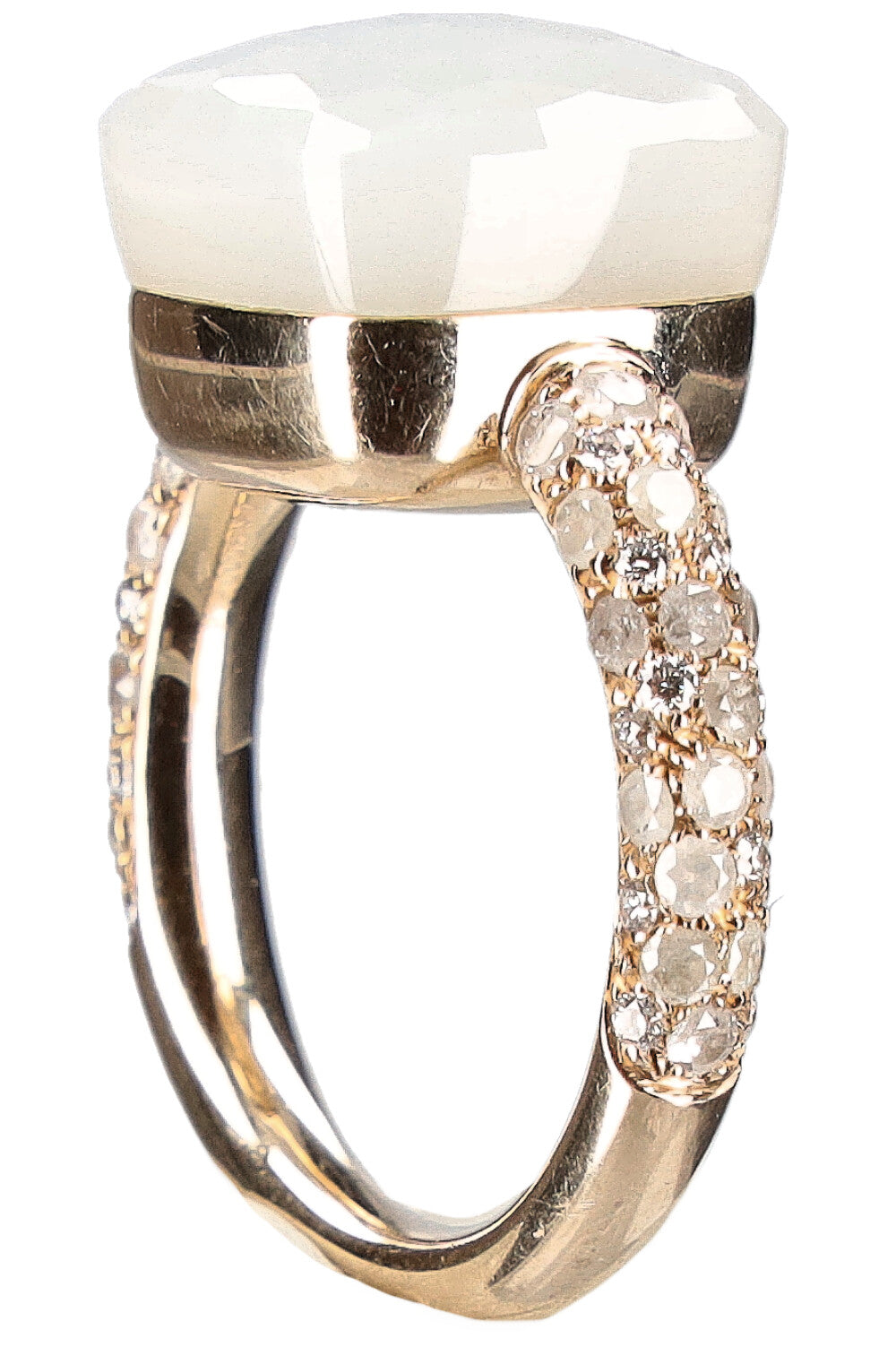 POMELLATO Nudo Ring Adular 18k Yellow Gold – REAWAKE