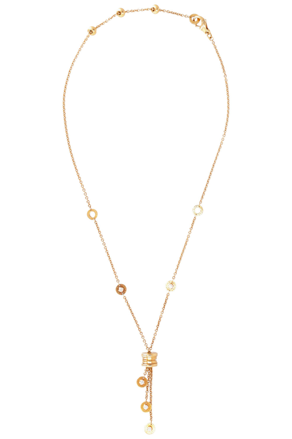 BVLGARI B.Zero Necklace 18k Yellow Gold Diamonds – REAWAKE