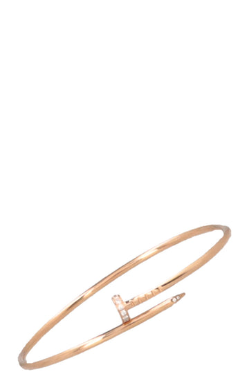 CARTIER Juste Un Clou Bracelet Small 18 Karat Rose Gold Diamonds – REAWAKE