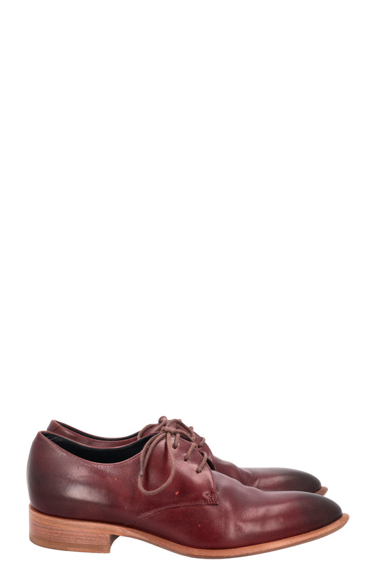 CÉLINE Flats Leather Bordeaux – REAWAKE