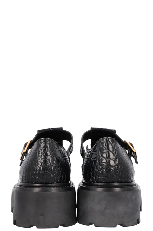 CELINE Bulky Triomphe Perforated Croc Embossed Babies – REAWAKE