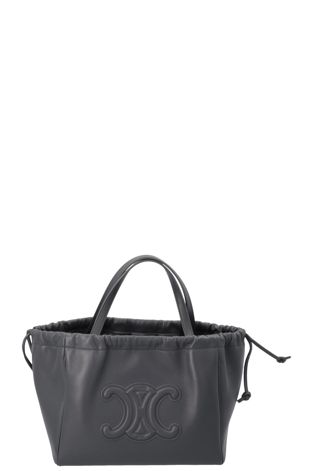 CELINE Drawstring Cabas Triomphe Bag Grey – REAWAKE
