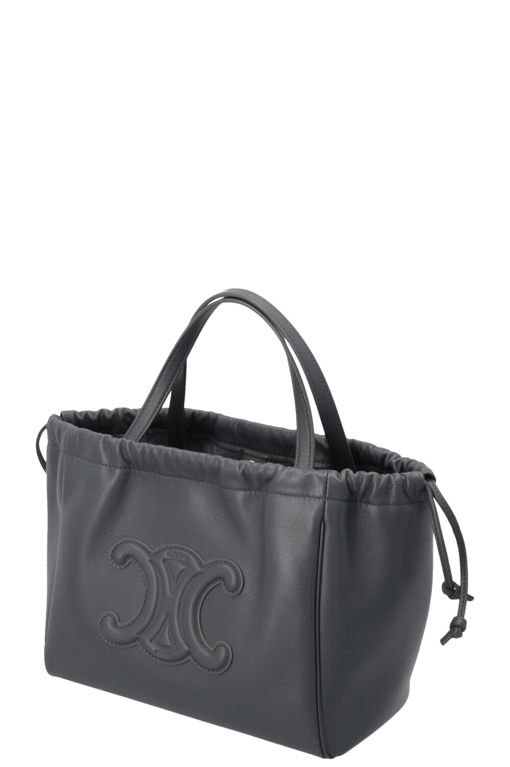 CELINE Drawstring Cabas Triomphe Bag Grey – REAWAKE